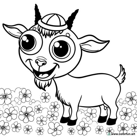 Coloriage D Une Ch Vre Cartoon T L Charger Ou Imprimer Gratuitement