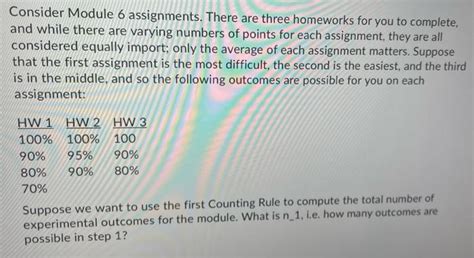 Solved Consider Module 6 Assignments There Are Three