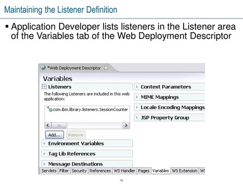 Ppt Servlet Listeners Powerpoint Presentation Free Download Id 5893794