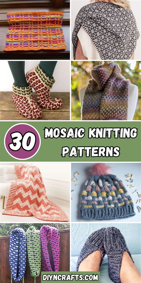 Mosaic Knitting Pattern Generator Mosaic Cowl Free Knitting Pattern