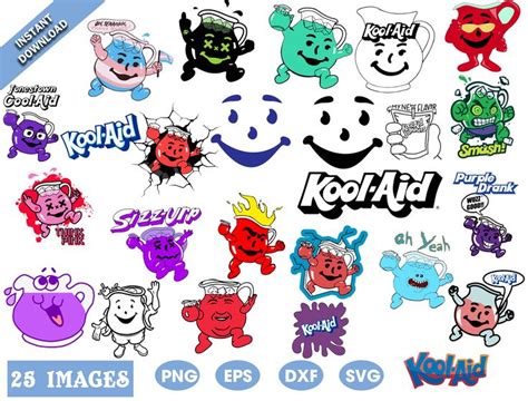 Bundle 25 Kool Aid Svg Bundlesilhouette Cut Filesclipartsvg Files