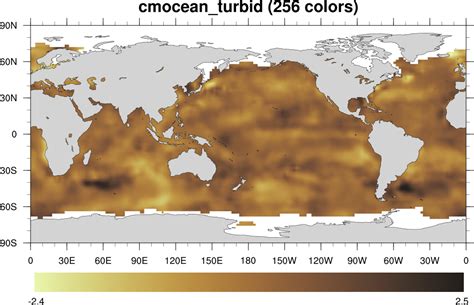 Cmocean Turbid Color Table
