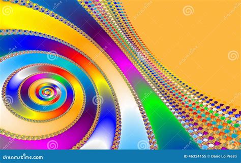 Colorful Fractal Background Stock Image Image Of Futuristic Infinity 46324155