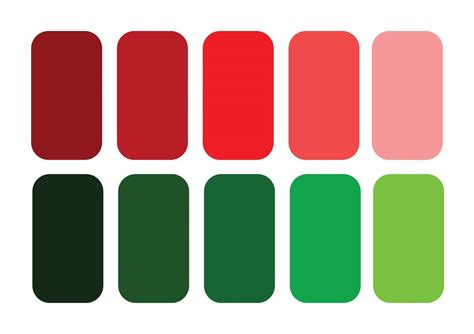 Spicy Sensation Red Green And Chili Color Palette 41638435 Vector Art