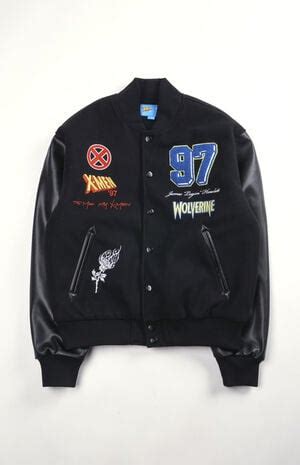Civil X X Men 97 Wolverine Slash Varsity Bomber Jacket Pacsun