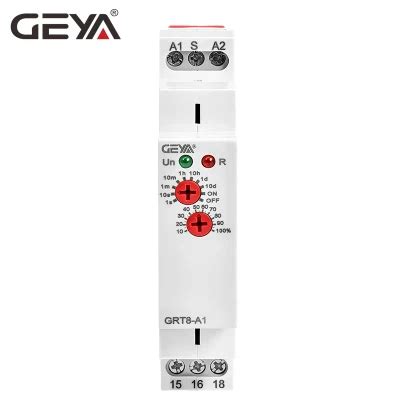 Geya Grt A Delay On Time Relay AC V DIN Rail Single Function Timer Relay On Delay Timer