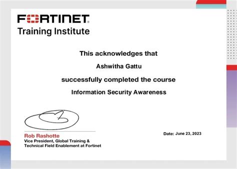 gattu ashwitha on linkedin fortinet