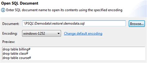 Using Psql Control Center