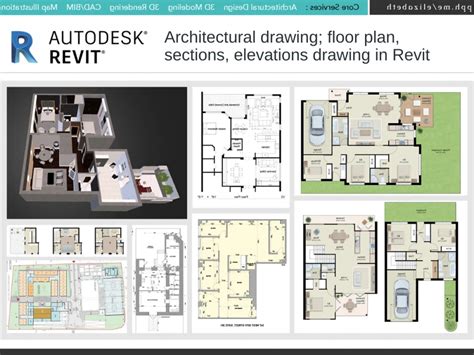 Architectural Drawing Floor Plan Sections Elevations Drawing In Revit Upwork