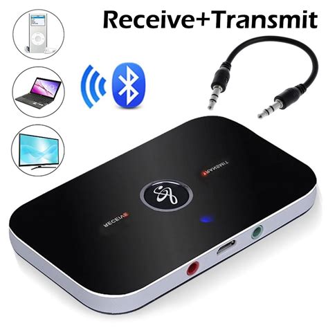 2 In 1 Wireless B6 5 0 Adapter Bluetooth Transmitter Receiver Aptx 3 5mm Aux Adapter Player For