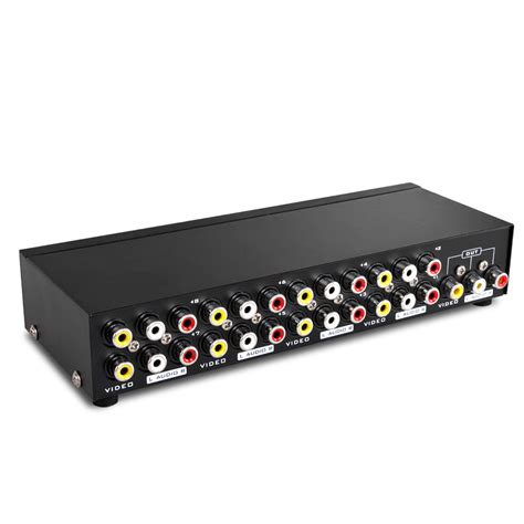 AV Switch Box Switcher Selector Way Port RCA Stereo Audio Video Composite EBay