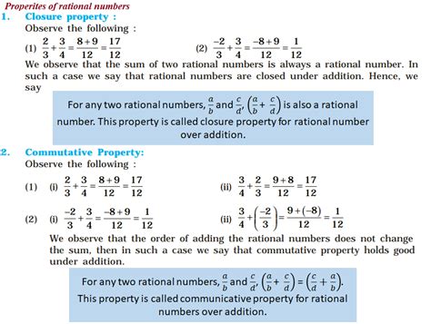 Properties Of Rational Numbers MicroMerits Online Classes