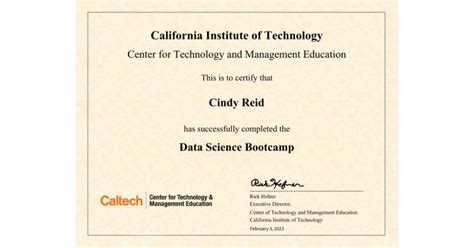 Caltech Center For Technology And Management Education Caltech Ctme On Linkedin Data Science