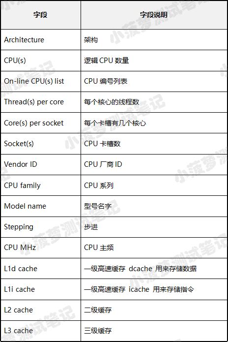 性能测试必备命令3 lscpu 小菠萝测试笔记 博客园