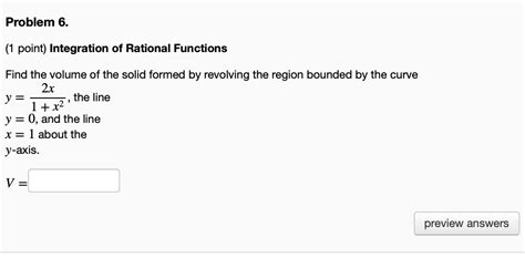 solved problem 6 1 point integration of rational