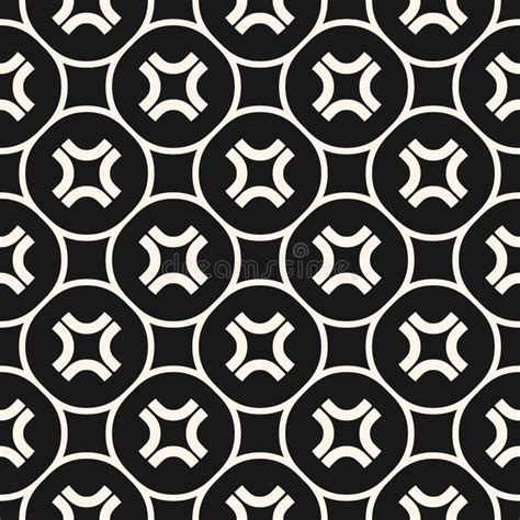 Simple Seamless Pattern With Curved Crosses In Circular Lattice Stock Simple Seamless Pattern With Curved Crosses In Circular Lattice Stock