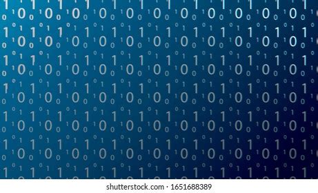 Binary Code Vector Background Illustration Computer Stock Vector Royalty Free