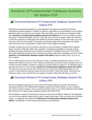 Fundamentals Of Database Systems Th Edition Pdf Fill Online Printable Fillable Blank