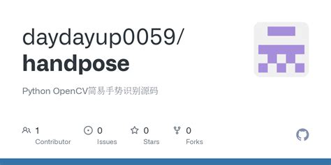 Github Daydayup Handpose Python Opencv