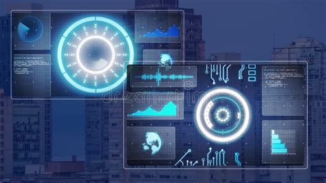Animation Of Data Processing With Scope Scanning Over Cityscape Stock Video Video Of