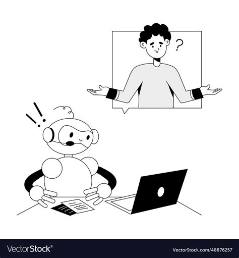 Virtual Assistant Royalty Free Vector Image Vectorstock Virtual Assistant Royalty Free Vector Image Vectorstock