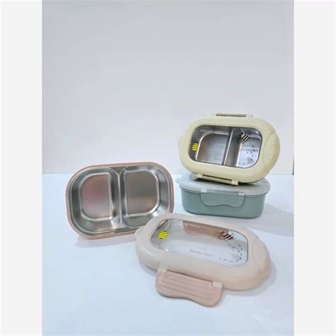 خرید و قیمت ظرف غذا استیل دو قسمتی طرح زنبور از غرفه Hyper Luxe