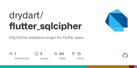 flutter sqlcipher sqlite dart at master · drydart flutter sqlcipher · github
