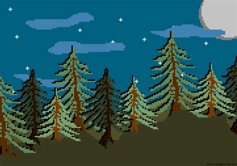 8 Bit Forest By Hated On Deviantart