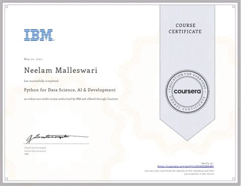 malleswari neelam on linkedin python ai development datascience coursera