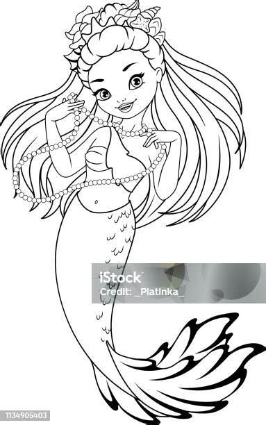 หน้าระบายสีนางเงือกแฟชั่นนิสต้า ภาพประกอบสต็อก ดาวน์โหลดรูปภาพตอนนี้ เทพนิยาย จินตนาการ