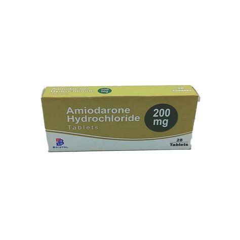 Amiodarone Hydrochloride 200mg Tablets X28 Bristol Crux Pharmacy