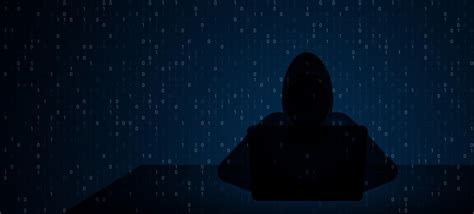 Premium Vector Hacker Using Laptop With Binary Code Digital Interface