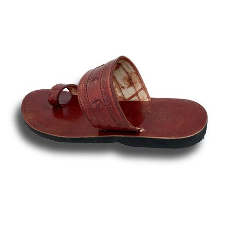 Rajasthani Handmade Traditional Leather Sandals Slipper Ethnic Style Comfortable Toe Ring Brown