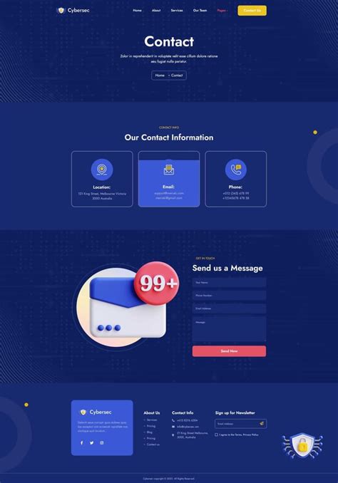 Cybersec Security Services Elementor Template Kit Wp Template Kits Ft Vpn And Security Envato