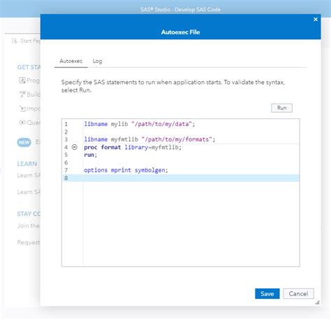 Where To Configure The Sas Programming Run Time With Broader Or Narrower Scope