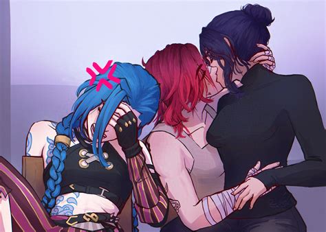 Jinx Vi Caitlyn Arcane Jinx Arcane Vi And 1 More League Of