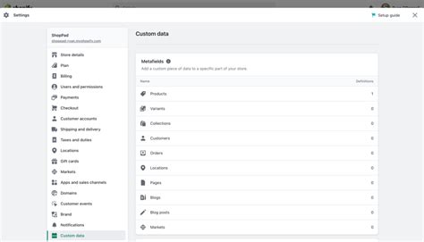 Ultimate Guide To Shopify Metafields Mesa