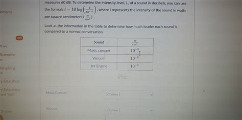 Solved Measures DB To Determine The Intensity Level L Of A Sound In Decibels You Can Use