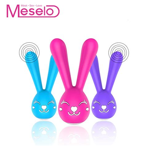 Meselo 6 Modes Rabbit Vibrator Double Motor Vibrating Ears Butt Plug G