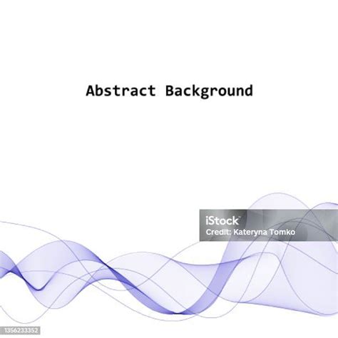 추상 벡터 배경 브로셔 웹 사이트 전단지 디자인에 대한 투명 물결 모양의 라인 블루 스모키 웨이브 Eps 10 0명에 대한 스톡 벡터 아트 및 기타 이미지 Istock