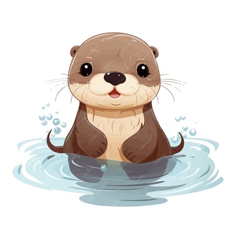 Premium Vector Cute Otter