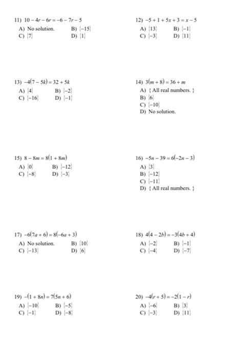 Solved Algebra 2 2020 Kuta Software Llc A Solving 1