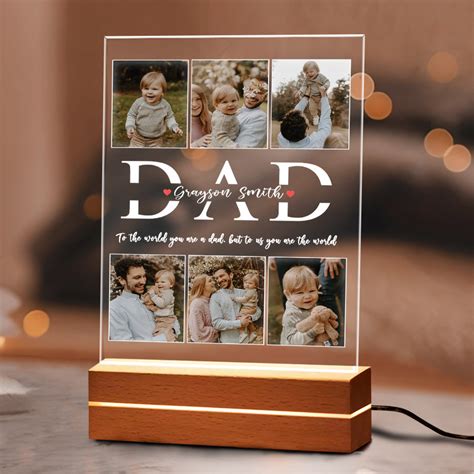 Personalized Fathers Day T Customized Acrylic Plaque Fathers
