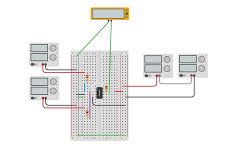 Circuit Design Mechatronics Lab 3 Inverting Summer Tinkercad