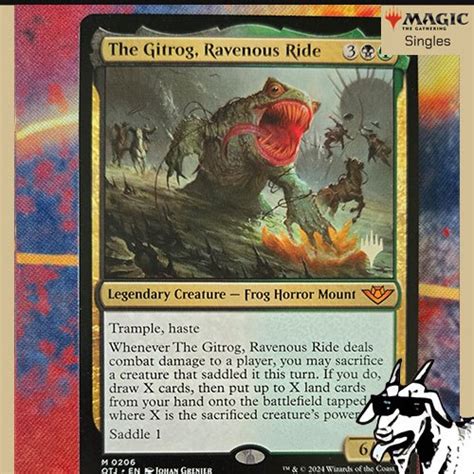 Mtg Single Otj The Gitrog Ravenous Ride Promo ระดับ Uncommon ภาษาอังกฤษ Shopee Thailand