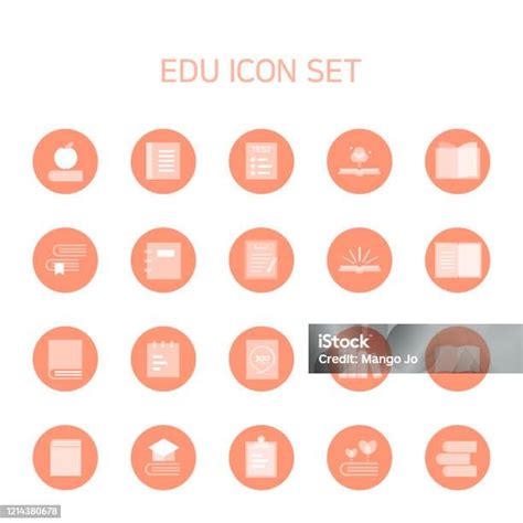 책 노트북 시험 용지 도서관 등 다양한 학습에 관한 아이콘 아이콘에 대한 스톡 벡터 아트 및 기타 이미지 아이콘 채점 고등학교 Istock