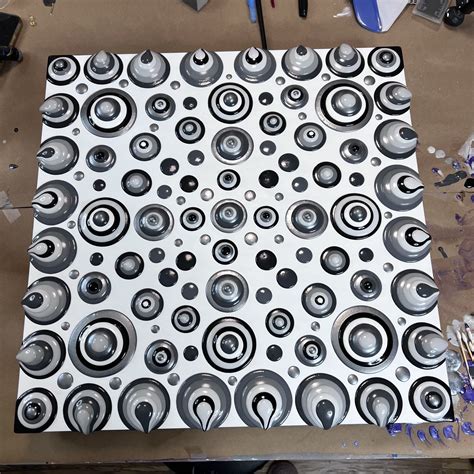 Shades Of Grey Blob Painting Furst Art Studio