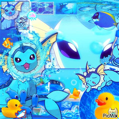 Vaporeon Pokémon Free Animated  Picmix