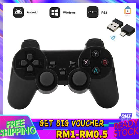 【malaysia Spot Sale】2 4g Wireless Controller Gamepad Android Usb Joystick For Pc Joypad With