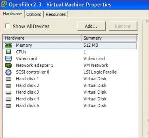 Mike Trello S Blog OpenFiler Within ESXi